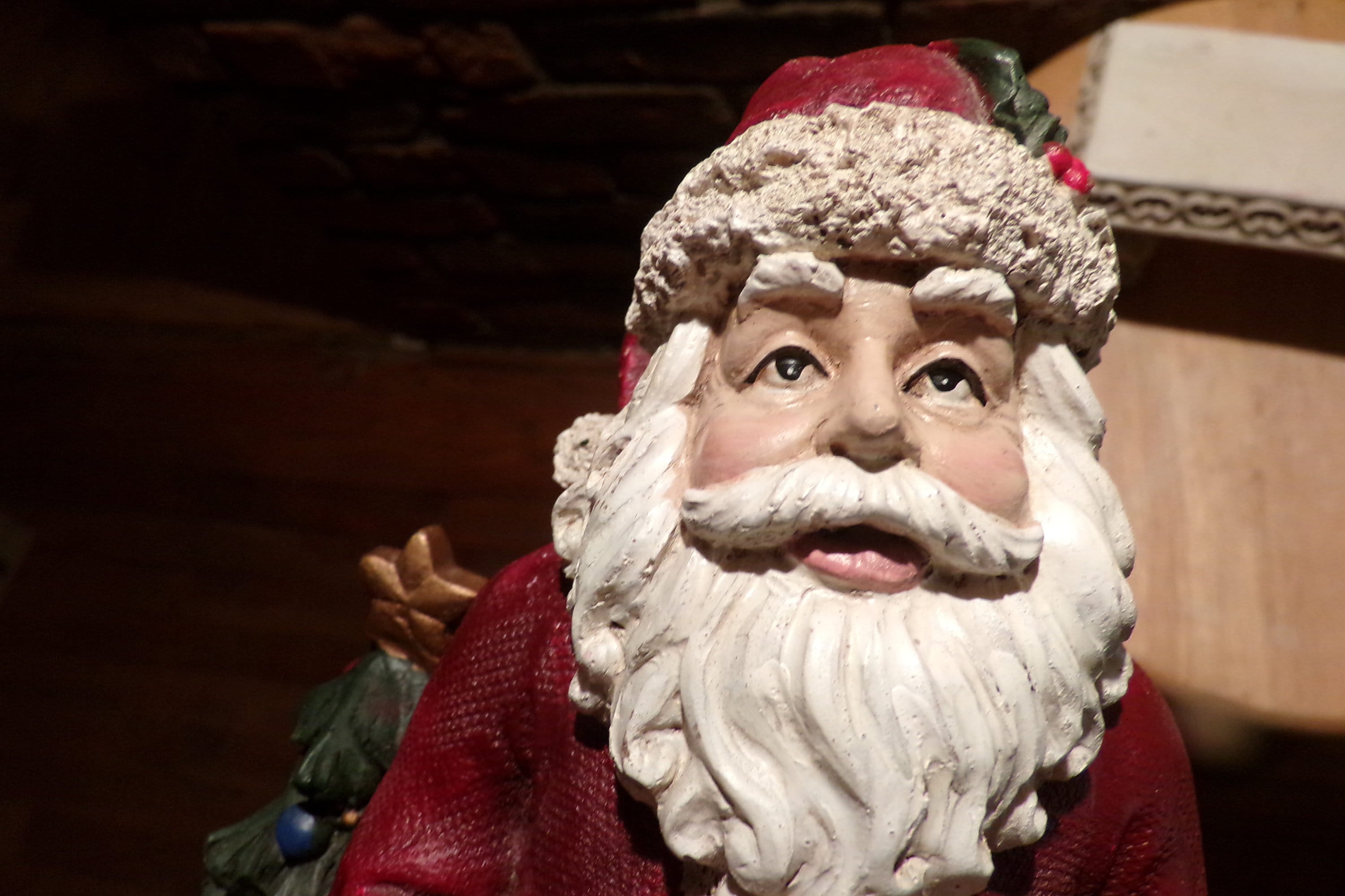 Vintage Shelf Sitter Santa Claus Sitting on a Bench Santa on - Etsy