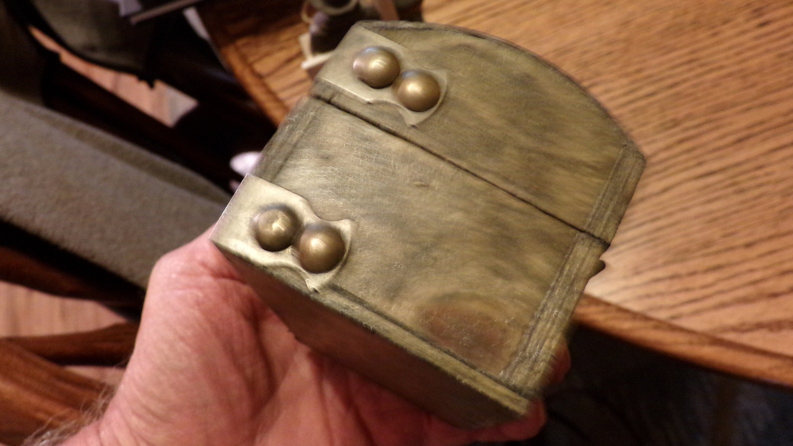 Retro Wooden Pirate Treasure Chest Box Vintage Small Wood | Etsy