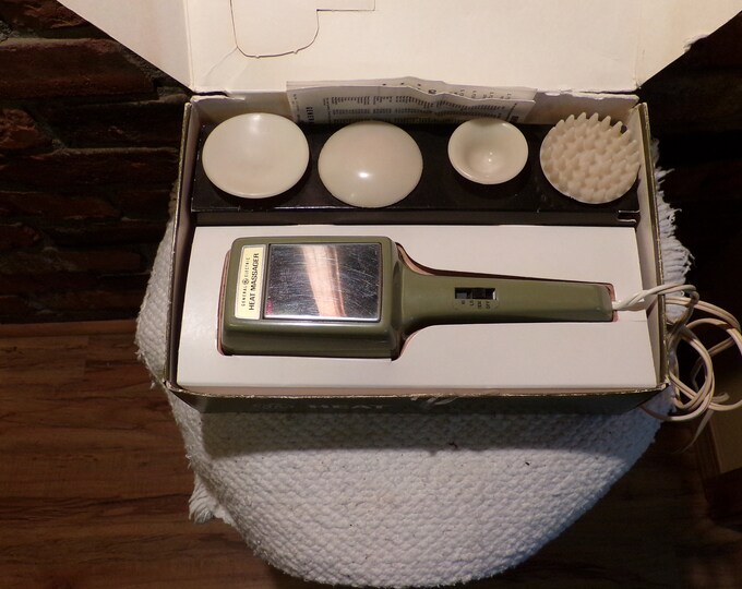 GE Vintage Heat Massager Complete Mr-2 General Electric 2 Speed ...