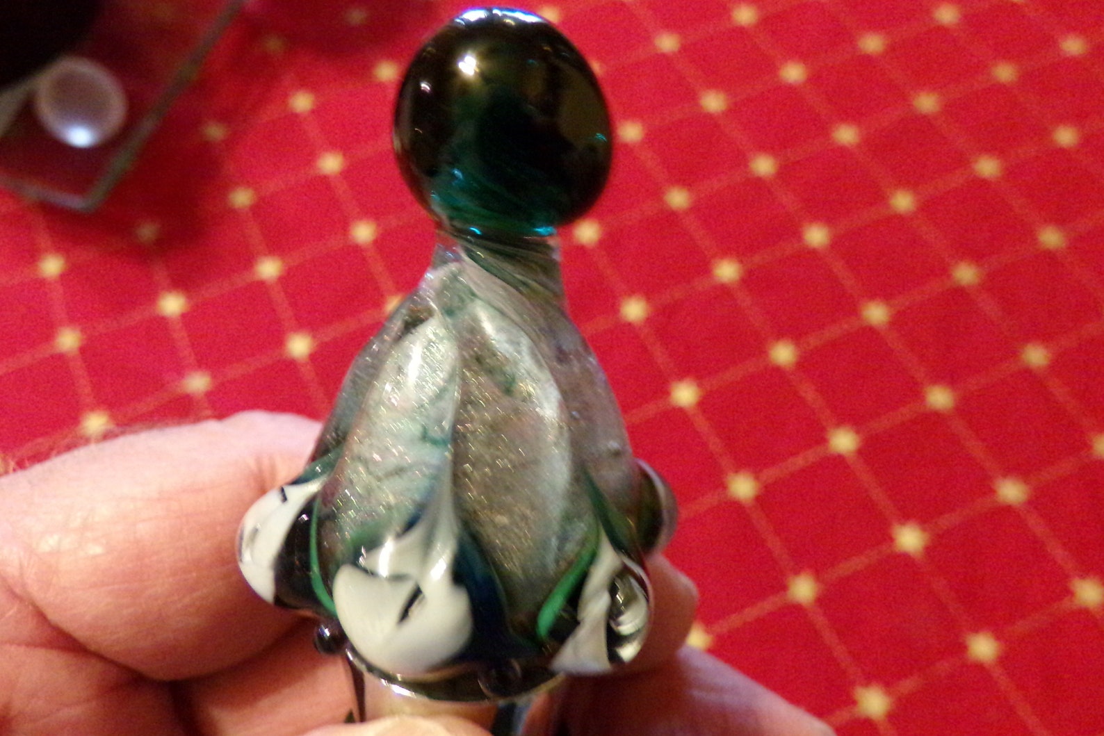 Hand Blown Glass Wine Bottle Stopper Blown Glass Bottle | Etsy