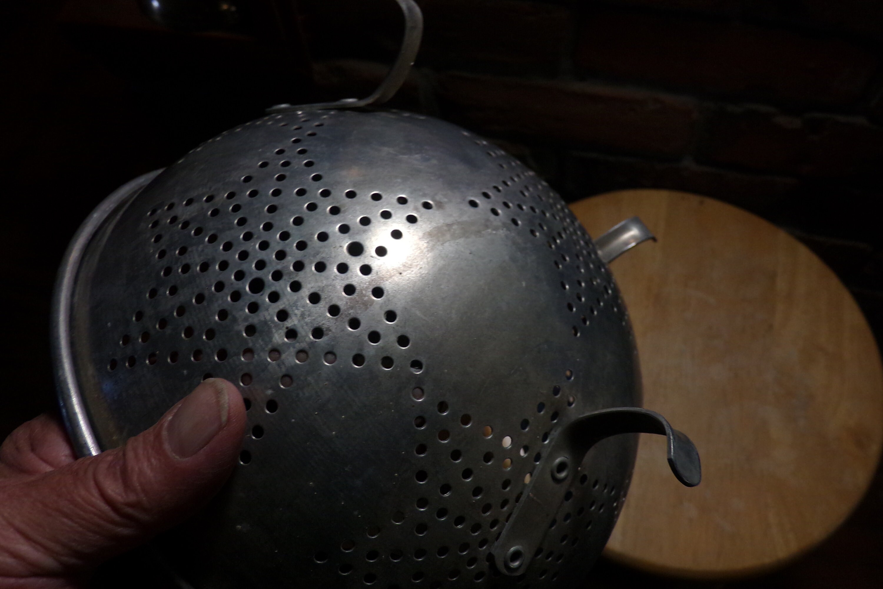 Vintage Aluminum Footed Colander Rustic Farmhouse Kitchen - Etsy