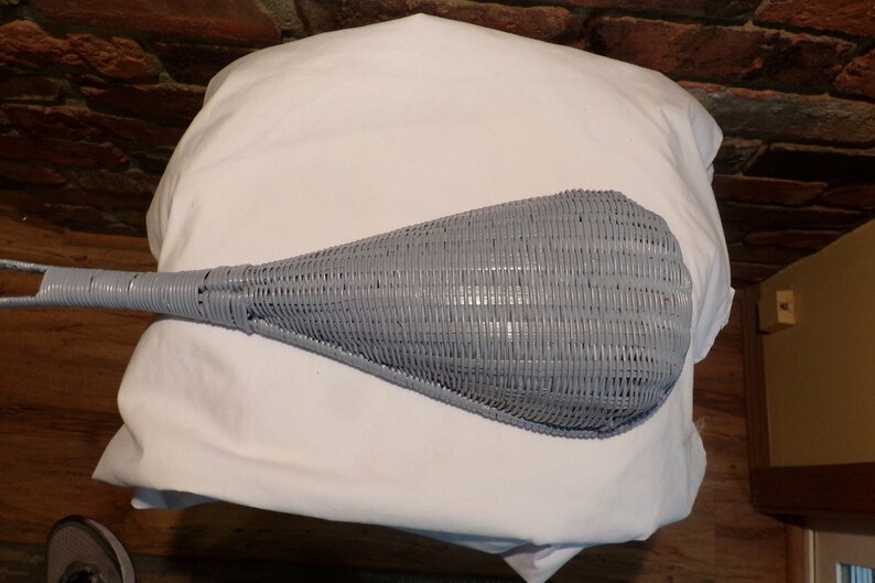 Vintage Wicker Ladle Wall Basket Blue Ladle Wall Basket Blue | Etsy