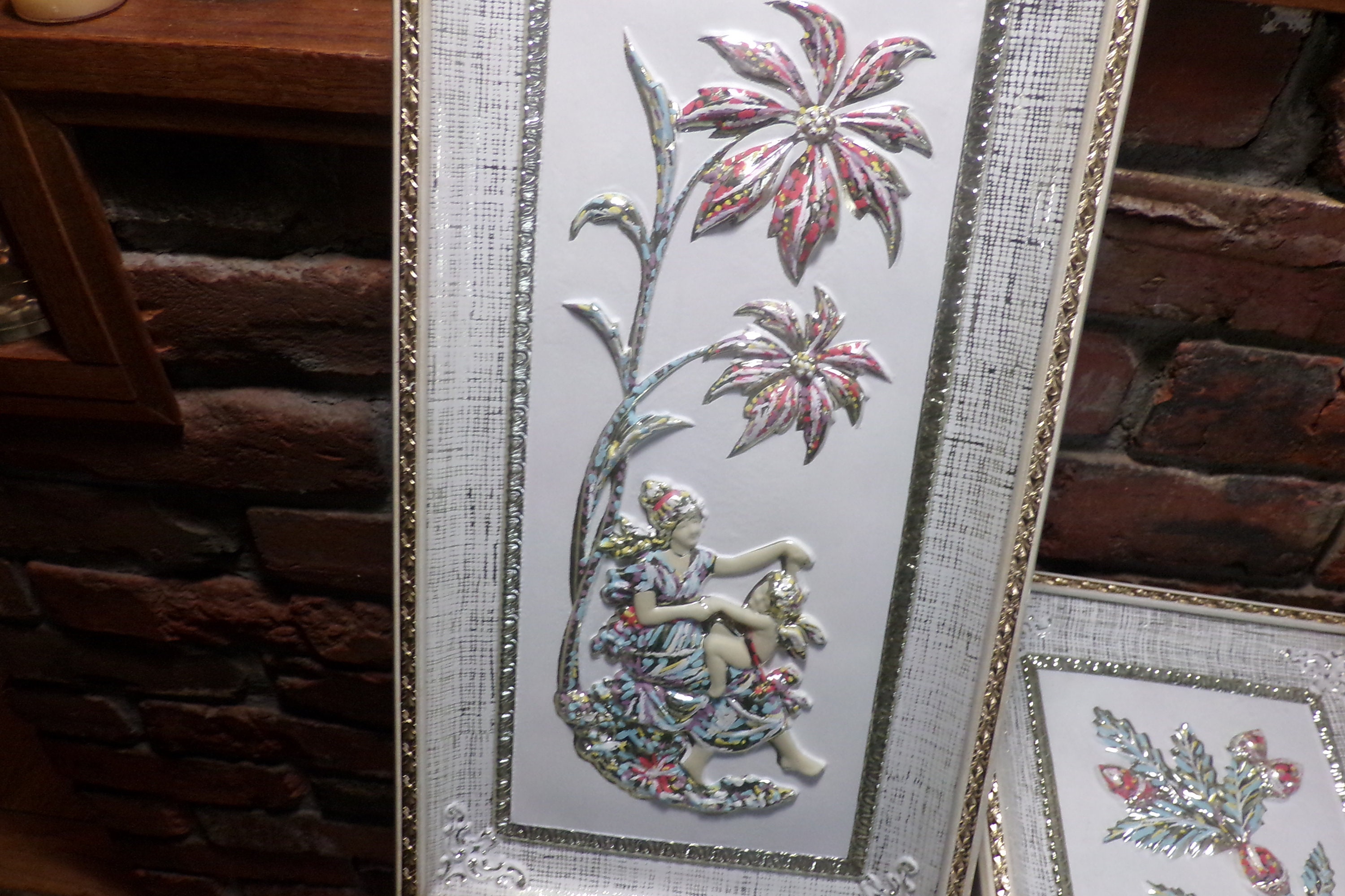 Vintage Four Seasons by Metalcraft Wall Décor, Mid Century Floral Wall ...