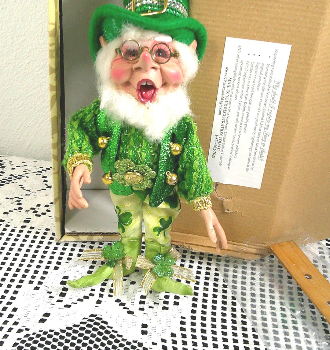 Mark Roberts Limited Edition Elf 2013 Small, Rare Leprechaun Elf, 10 ...