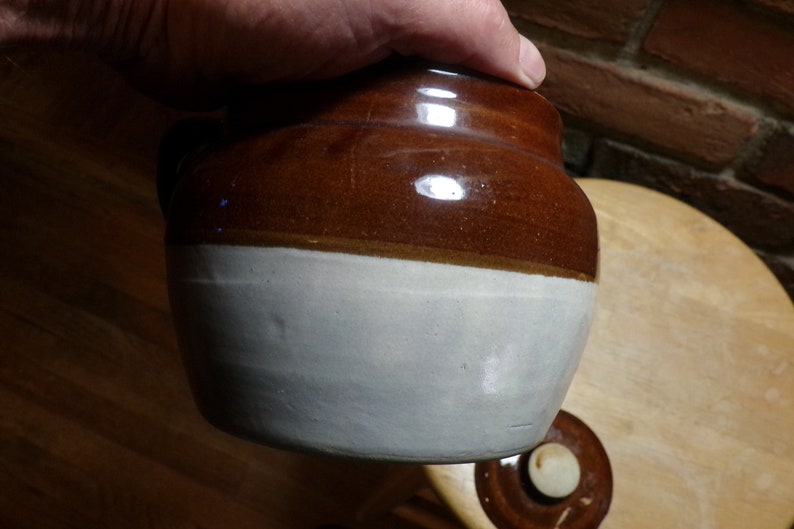 1940's Old Lidded Ceramic Clay Bean Pot Stoneware Bean - Etsy