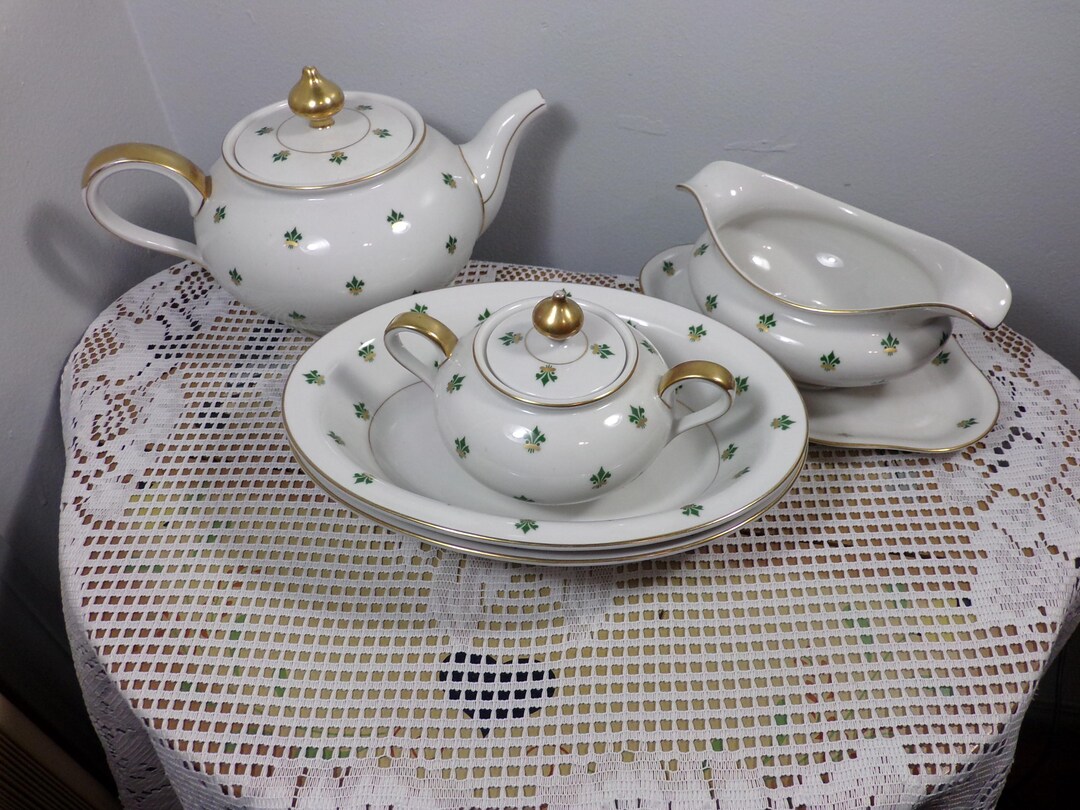 Vintage Baronet China Nanette (gold Verge) Serving Pieces, 1950’s ...