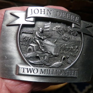 Vintage John Deere Belt Buckle, 1990’s John Deere Two Millionth Belt ...