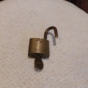 Vintage Brass Eagle Padlock Lock, 1940’s Brass Padlock, 1940’s Eagle ...