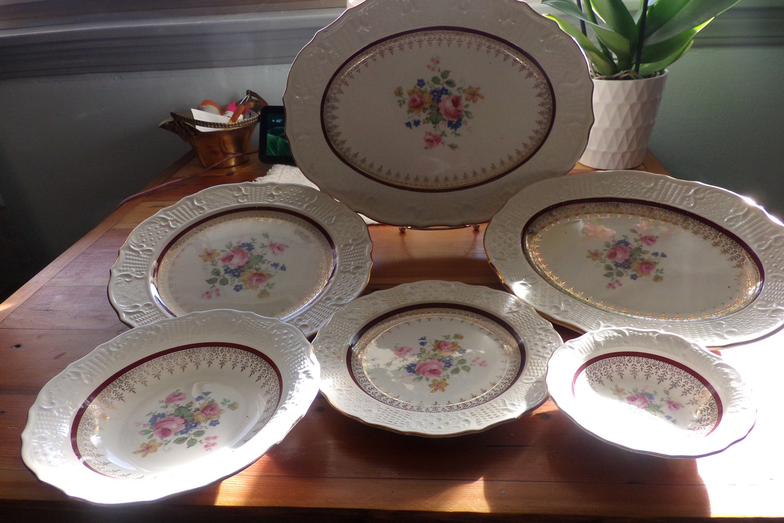 1930s Washington Colonial Porcelain Dishes RARE Washington - Etsy