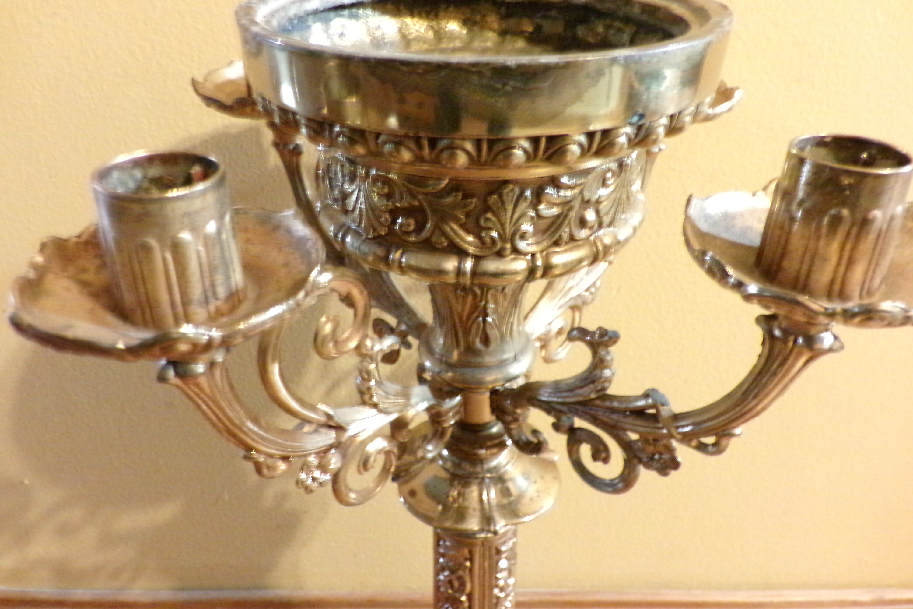 Vintage Italian Brevettato Brass Baroque Candelabra 1940s | Etsy