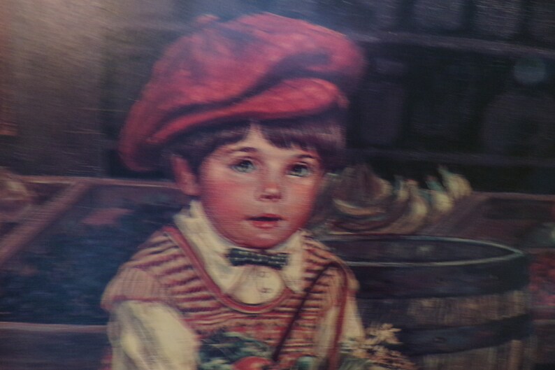 Vintage Lee Dubin Liza Flower Girl and Billy Art Wall Hanging | Etsy