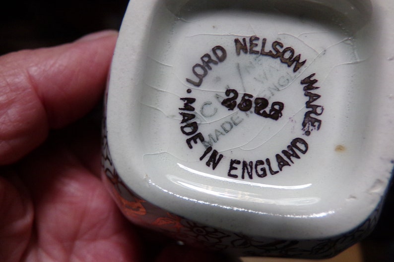 Vintage Lord Nelson Ware Pattern 2528 Gold Chintz Creamer and Sugar ...