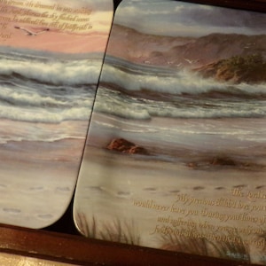 Footprints in the Sand by Sharon Rickert 1997 Bradford Exchange Plates ...