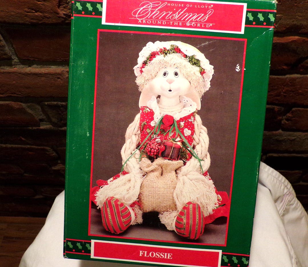 Vintage House of Lloyd Flossie Doll, 1990’s Ceramic and Mop Rabbit Doll ...