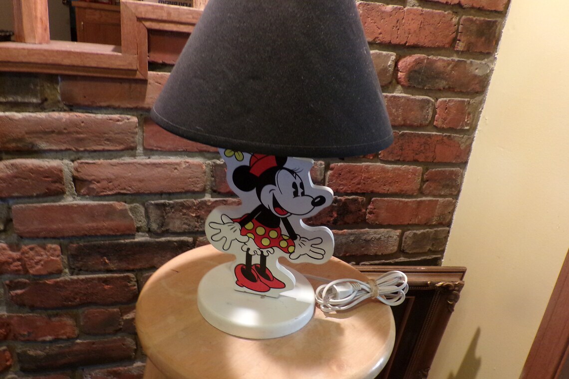 Vintage Wood Cutout Minnie Mouse Disney Lamp Minnie Mouse | Etsy