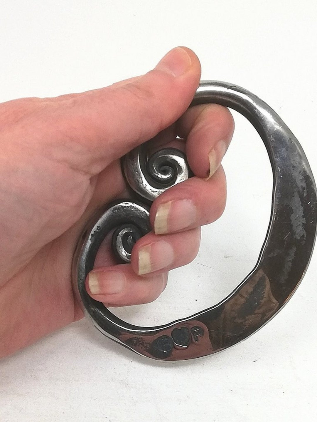 Hand Forged Stainless Steel Herb Cutter/mezzaluna - Etsy