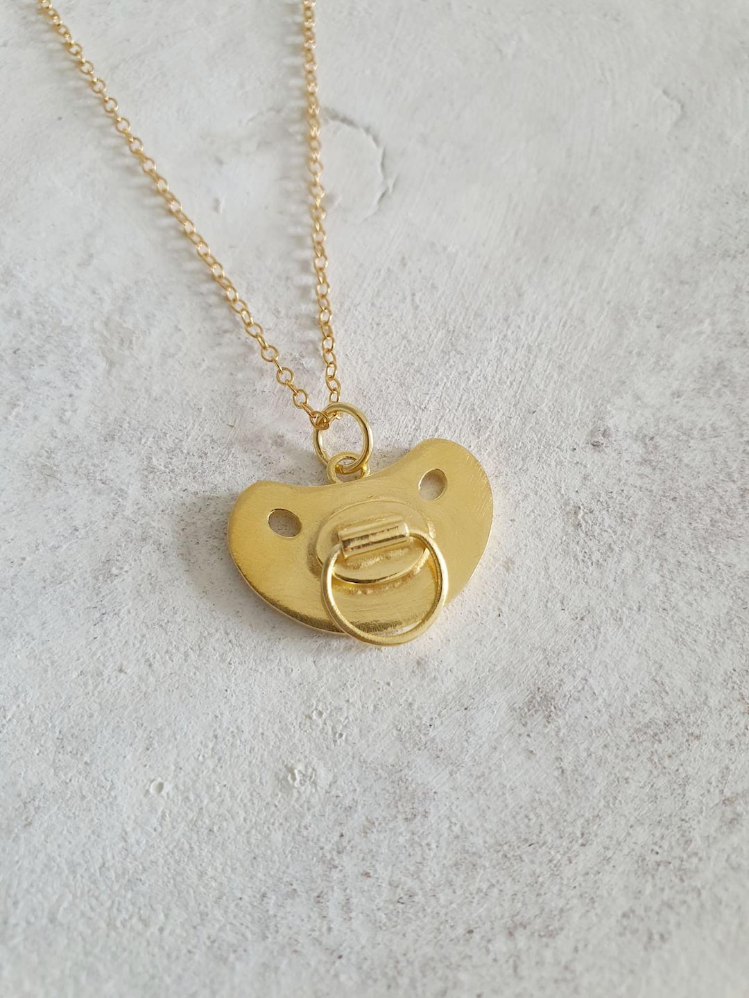Gold Baby Pacifier Charm,dummy Pendant Necklace, Baby Shower Gift ,mom ...