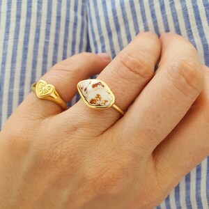 Sterling Silver Natural Sea Shell Ring |bohemian Ring |boho Jewelry ...