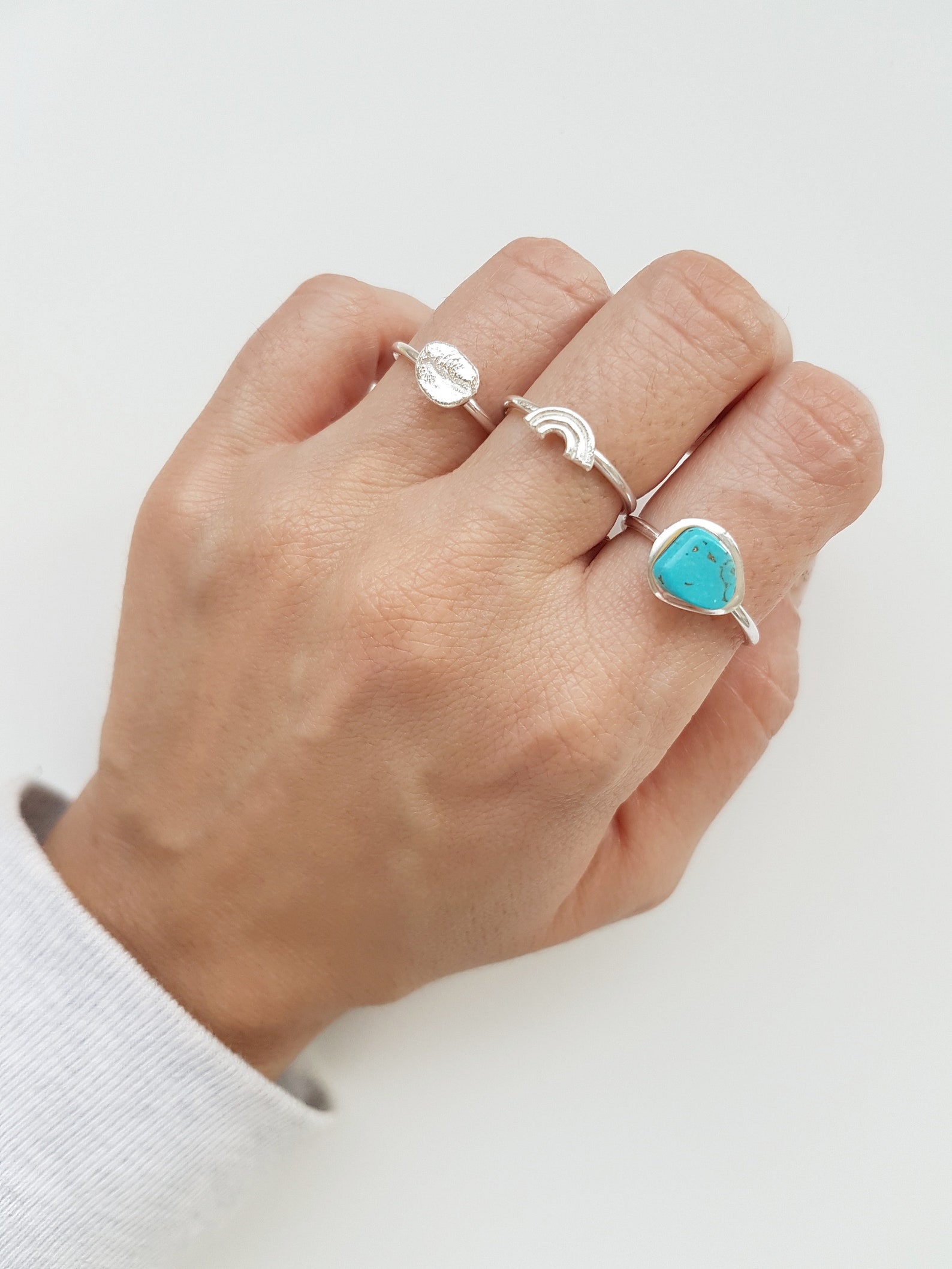 Sterling Silver Coffee Bean Ring | Coffee Ring | Barista Ring | Dainty ...