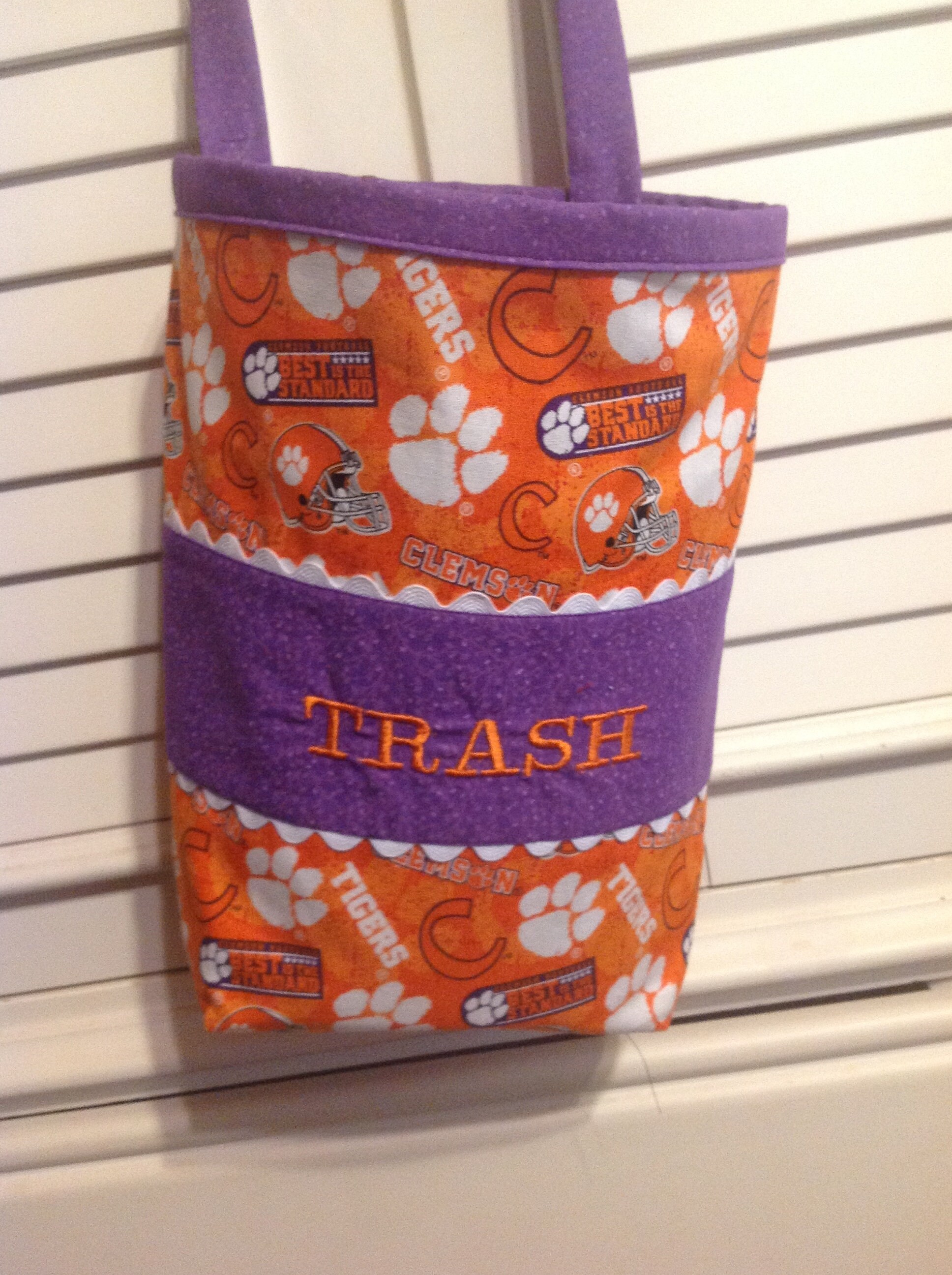 Clemson Car Trash Bag - Etsy