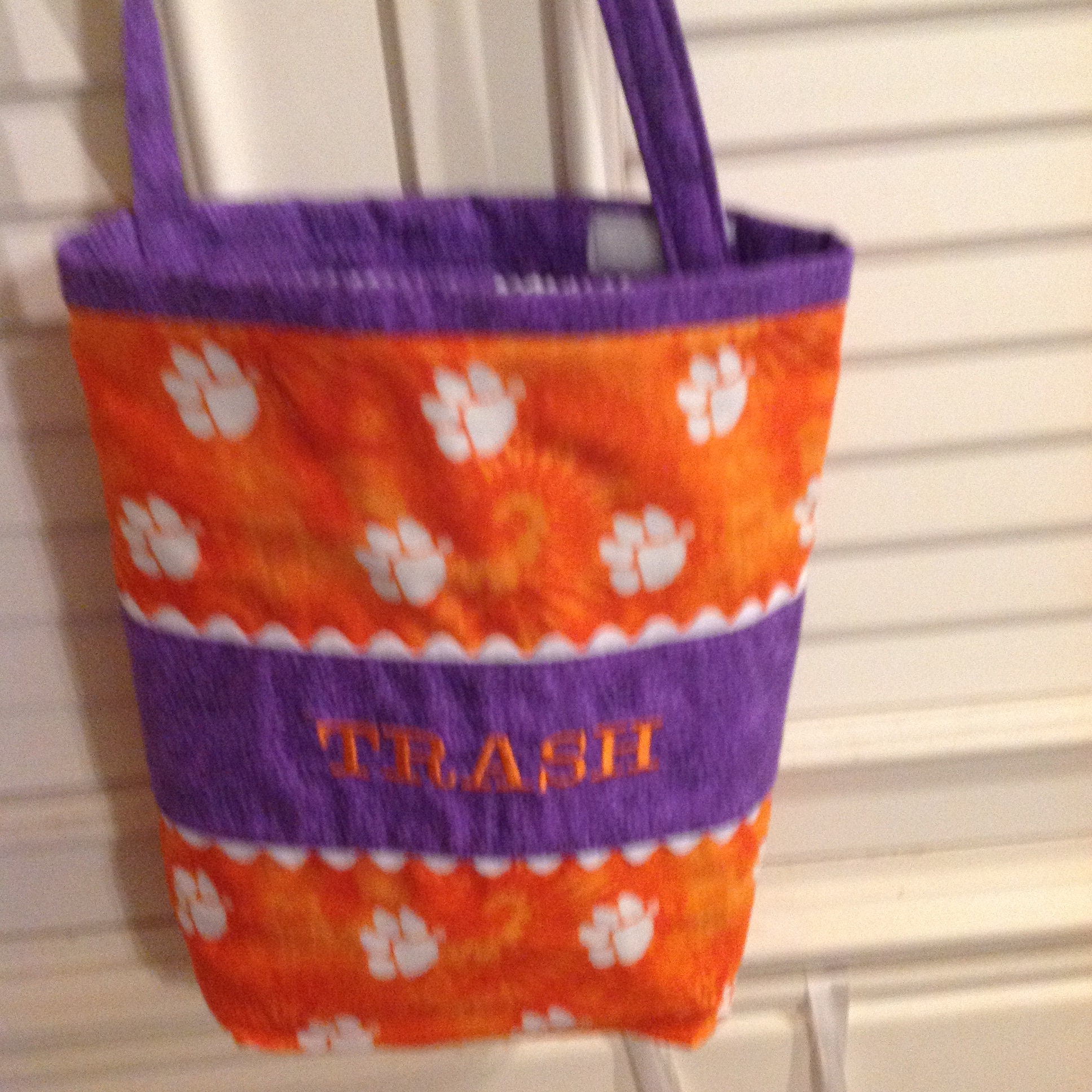 Clemson Car Trash Bag - Etsy