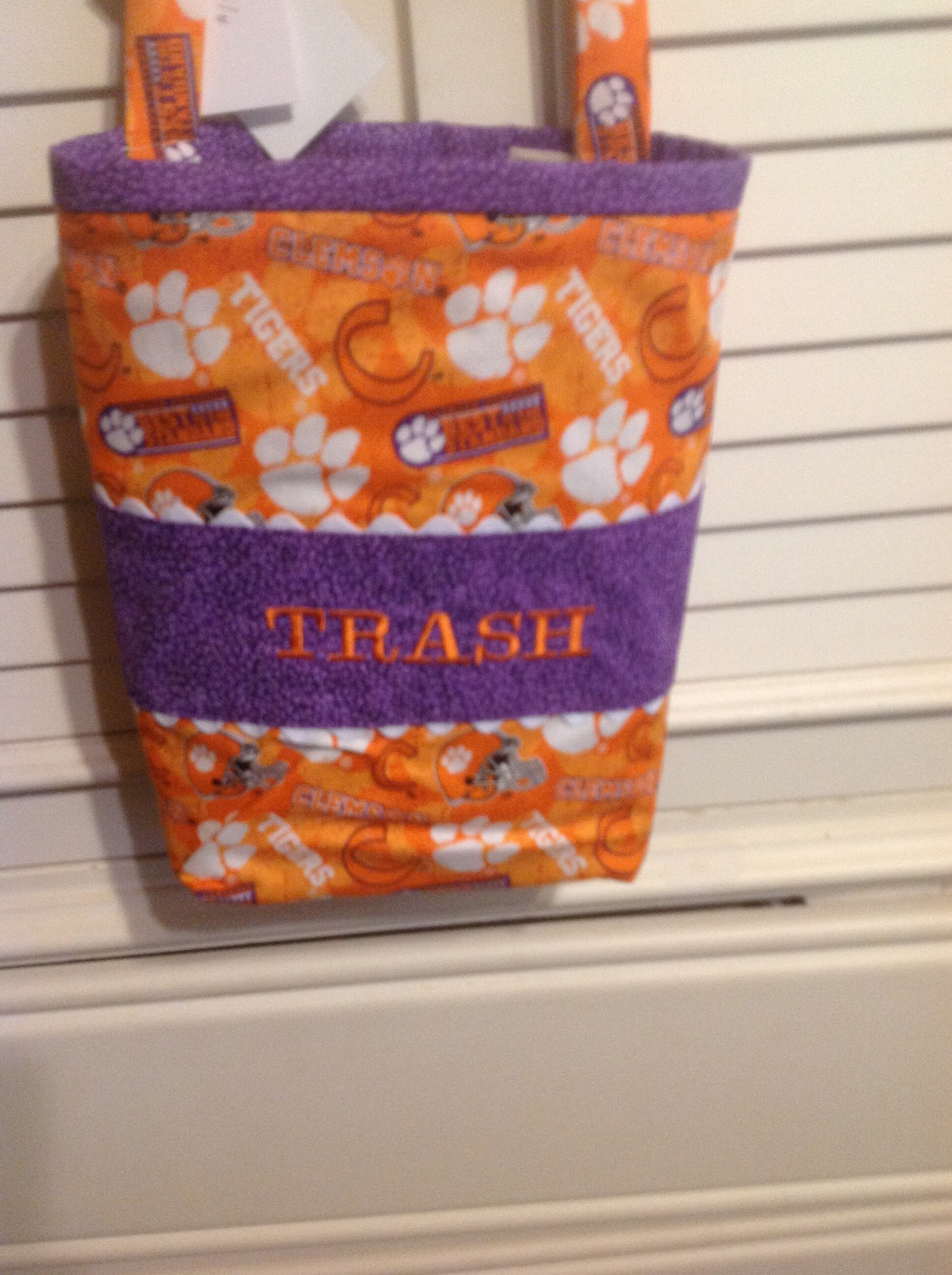 Clemson Car Trash Bag - Etsy