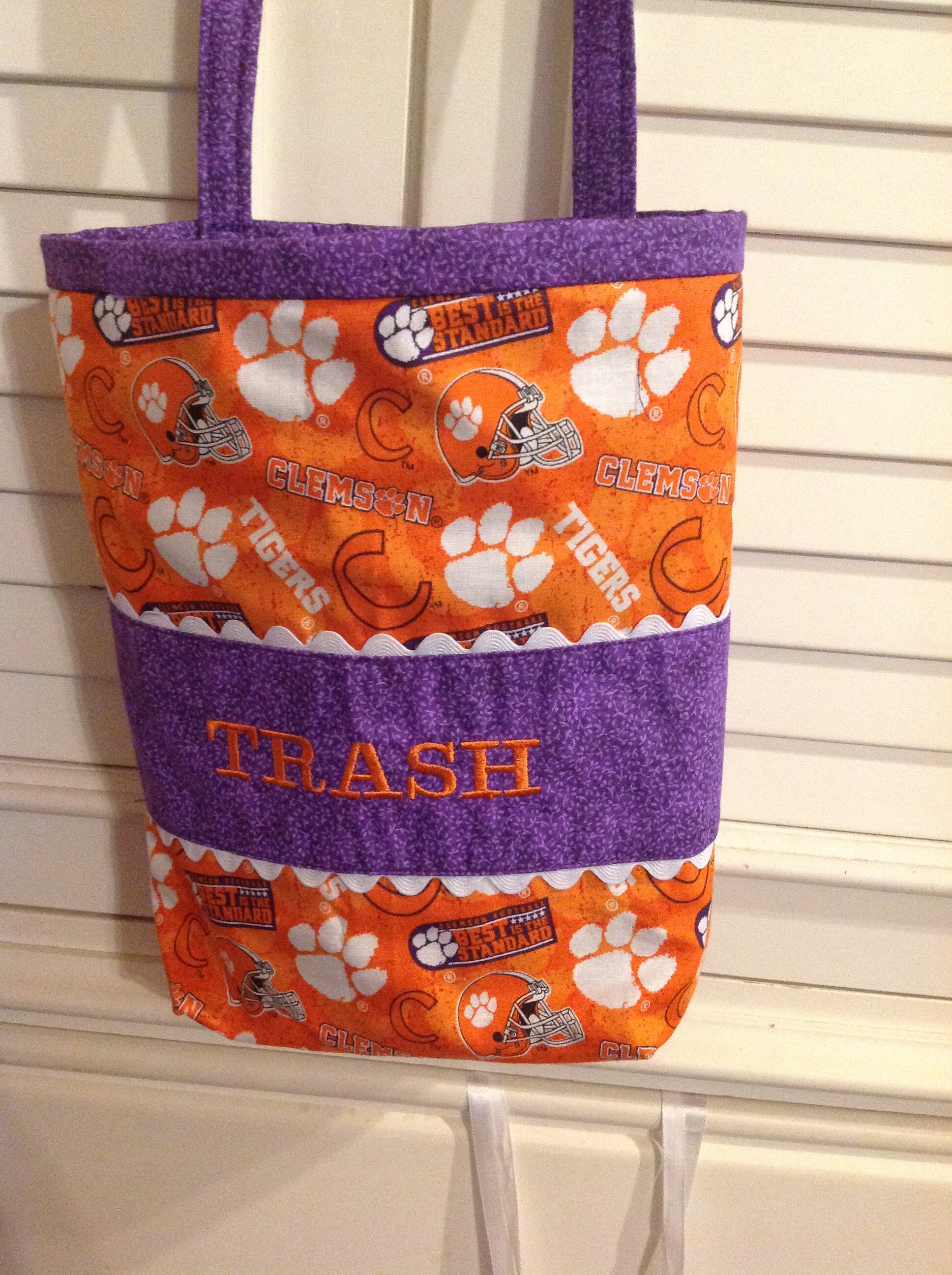 Clemson Car Trash Bag - Etsy