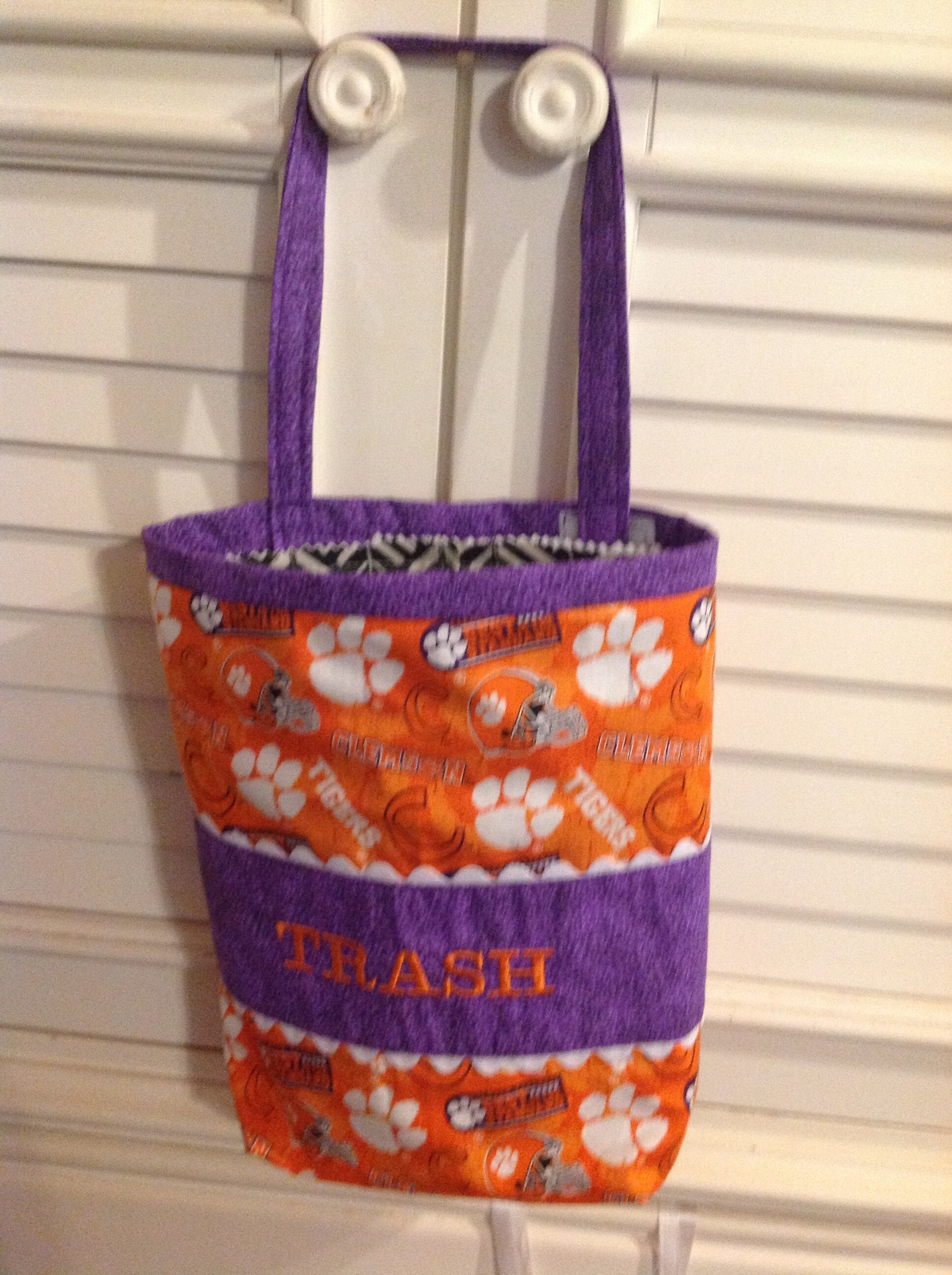 Clemson Car Trash Bag - Etsy