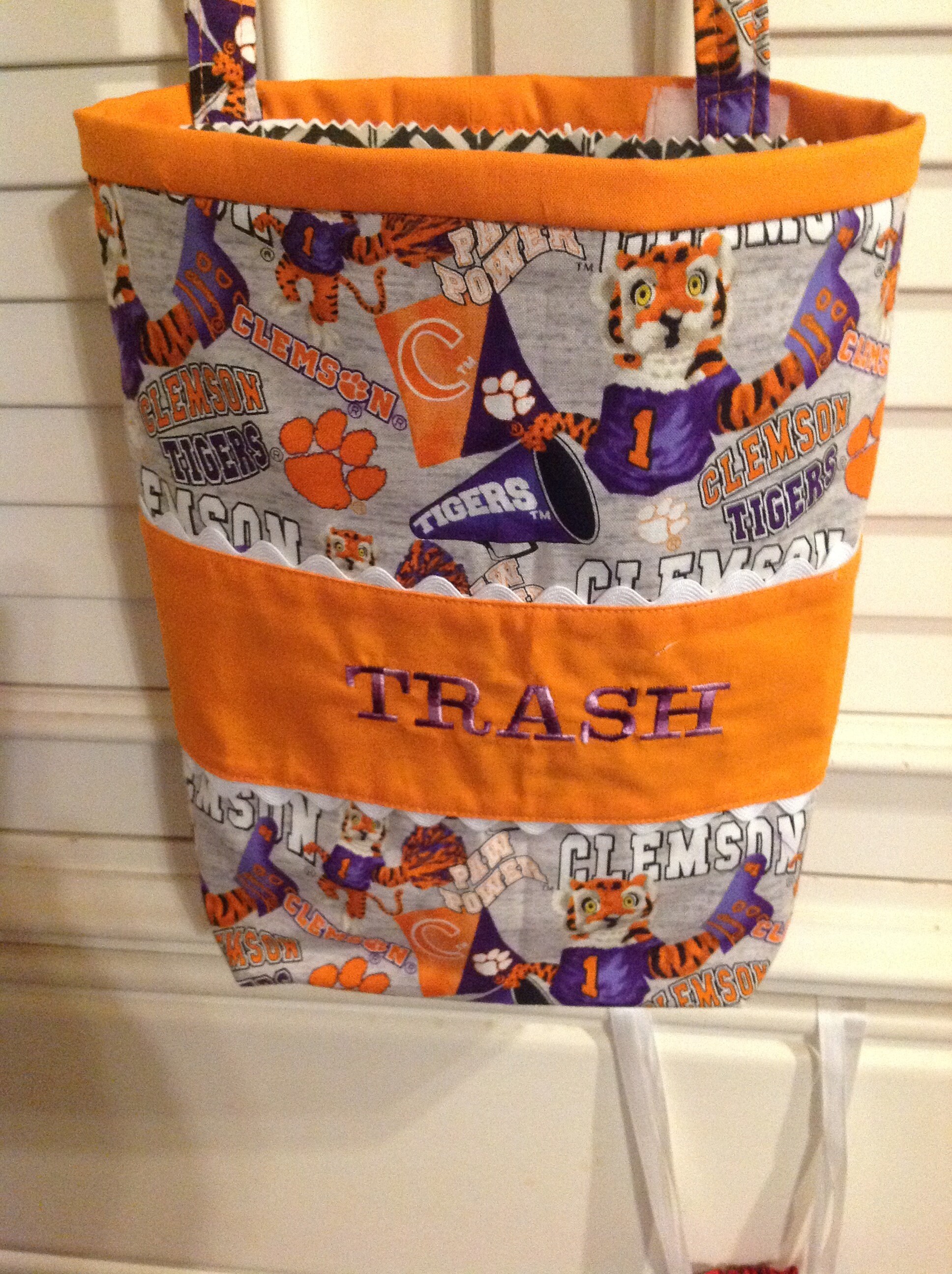 Clemson Car Trash Bag - Etsy