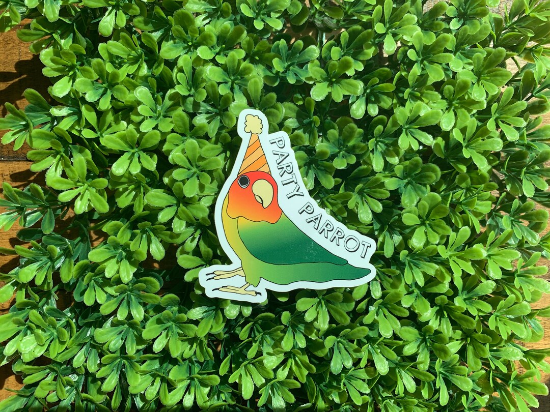 Party Parrot Sticker - Etsy