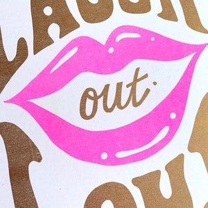 Laugh Out Loud Risograph Print A4 - Etsy