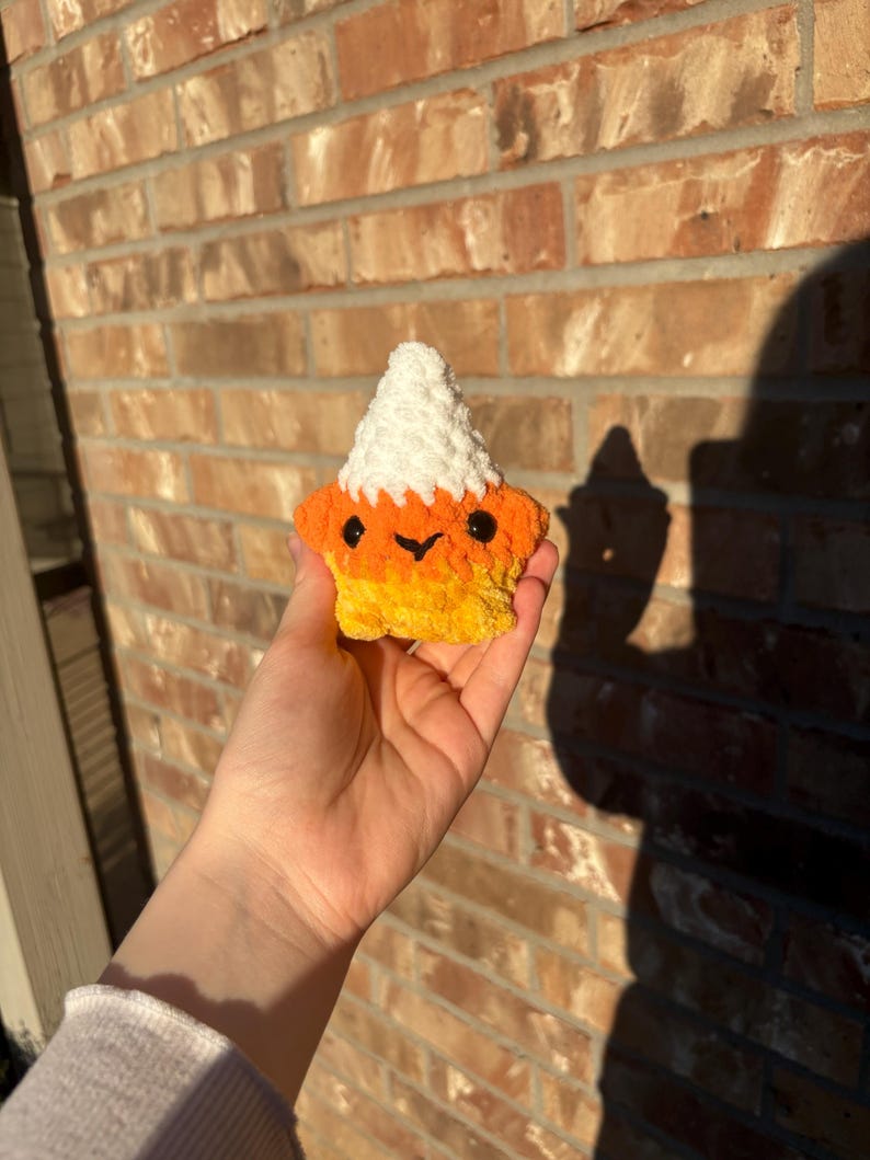 Handmade Crochet Candy Corn Pal Amigurumi Halloween Stuffed Animal ...
