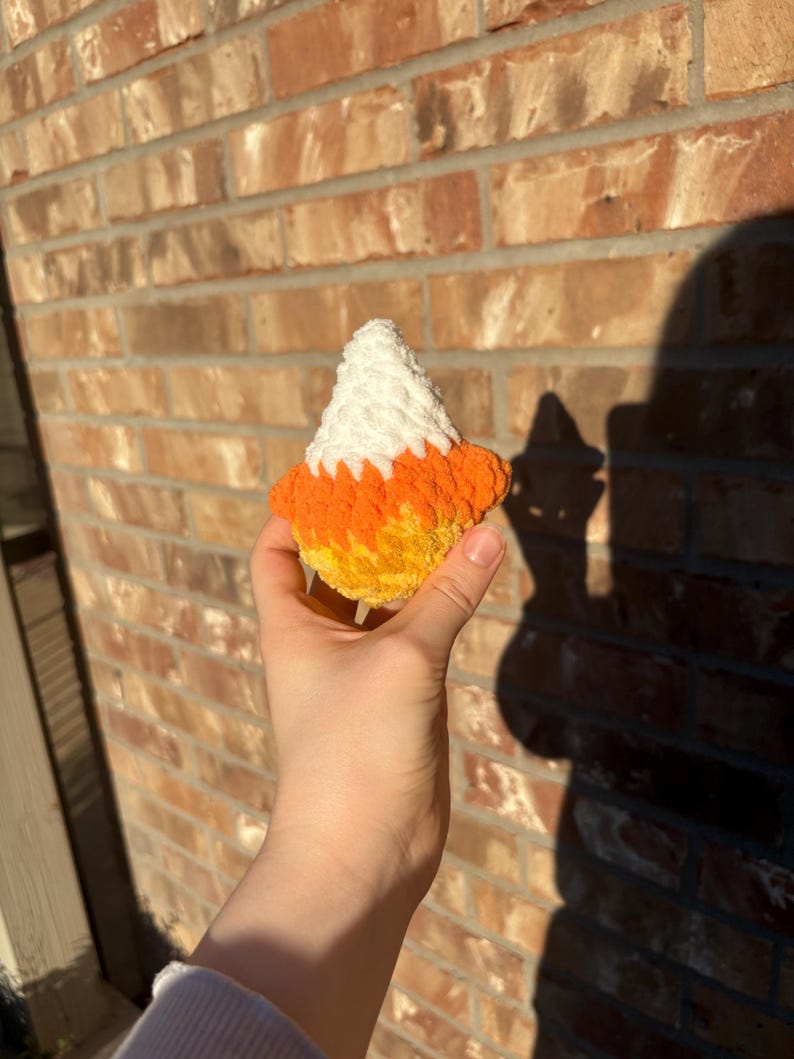 Handmade Crochet Candy Corn Pal Amigurumi Halloween Stuffed Animal ...