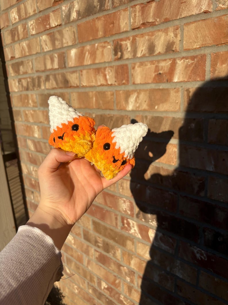 Handmade Crochet Candy Corn Pal Amigurumi Halloween Stuffed Animal ...