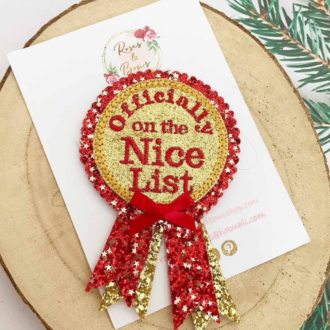 Christmas Nice List Badge - Santa’s Nice List - Christmas Eve Box ...