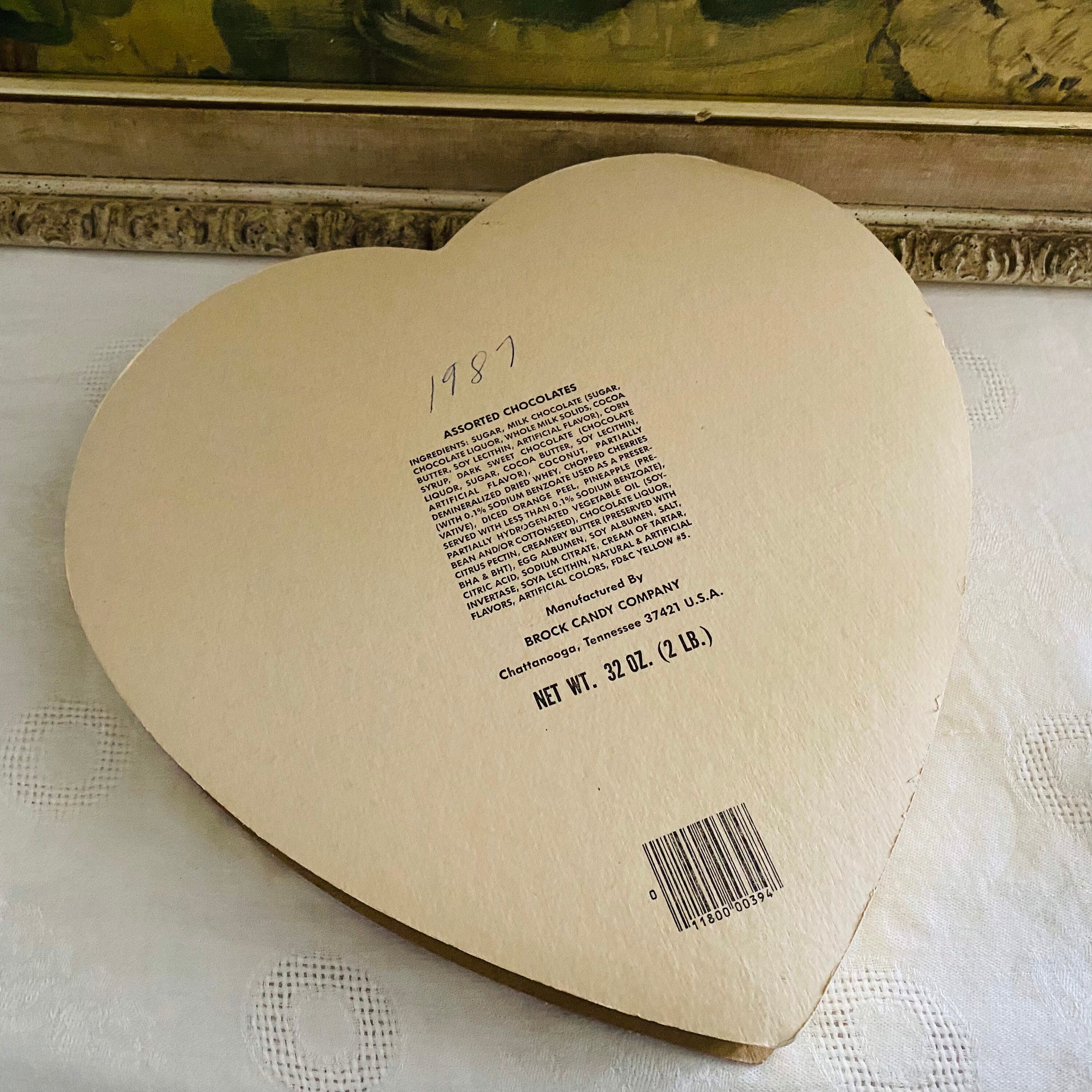 Large Vintage Valentine Heart Candy Box Red Satin and Flowers - Etsy