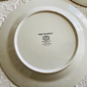 Vintage Merry Masterpiece Porcelain Plates Set of 4 - Etsy