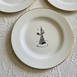 Vintage Merry Masterpiece Porcelain Plates Set of 4 - Etsy