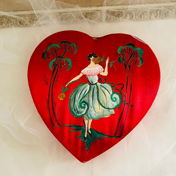 Antique Valentine Candy Box - Etsy