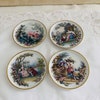 Vintage Merry Masterpiece Porcelain Plates Set of 4 - Etsy