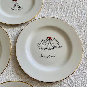 Vintage Merry Masterpiece Porcelain Plates Set of 4 - Etsy