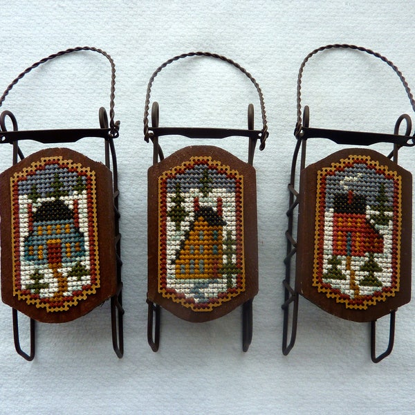 Foxwoods Crossings Sled Ornaments - Etsy