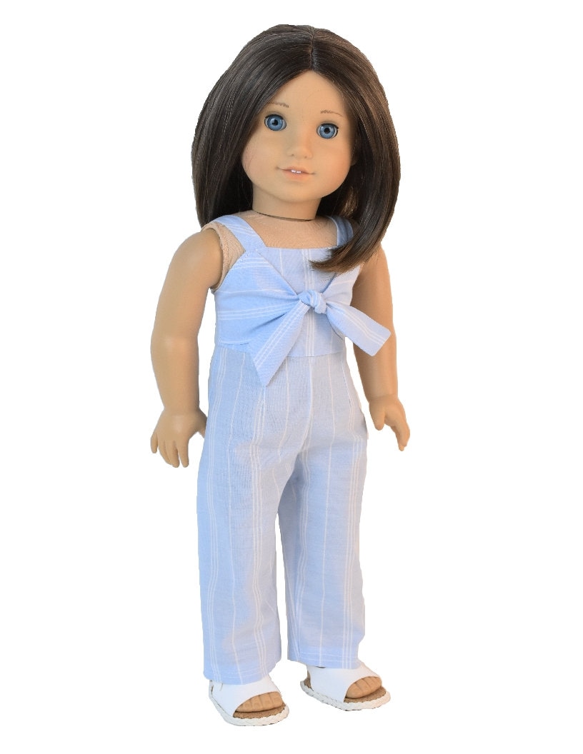 18 Inch Doll Clothes Pattern-sofie's Bow Front Romper & Dress-digital ...