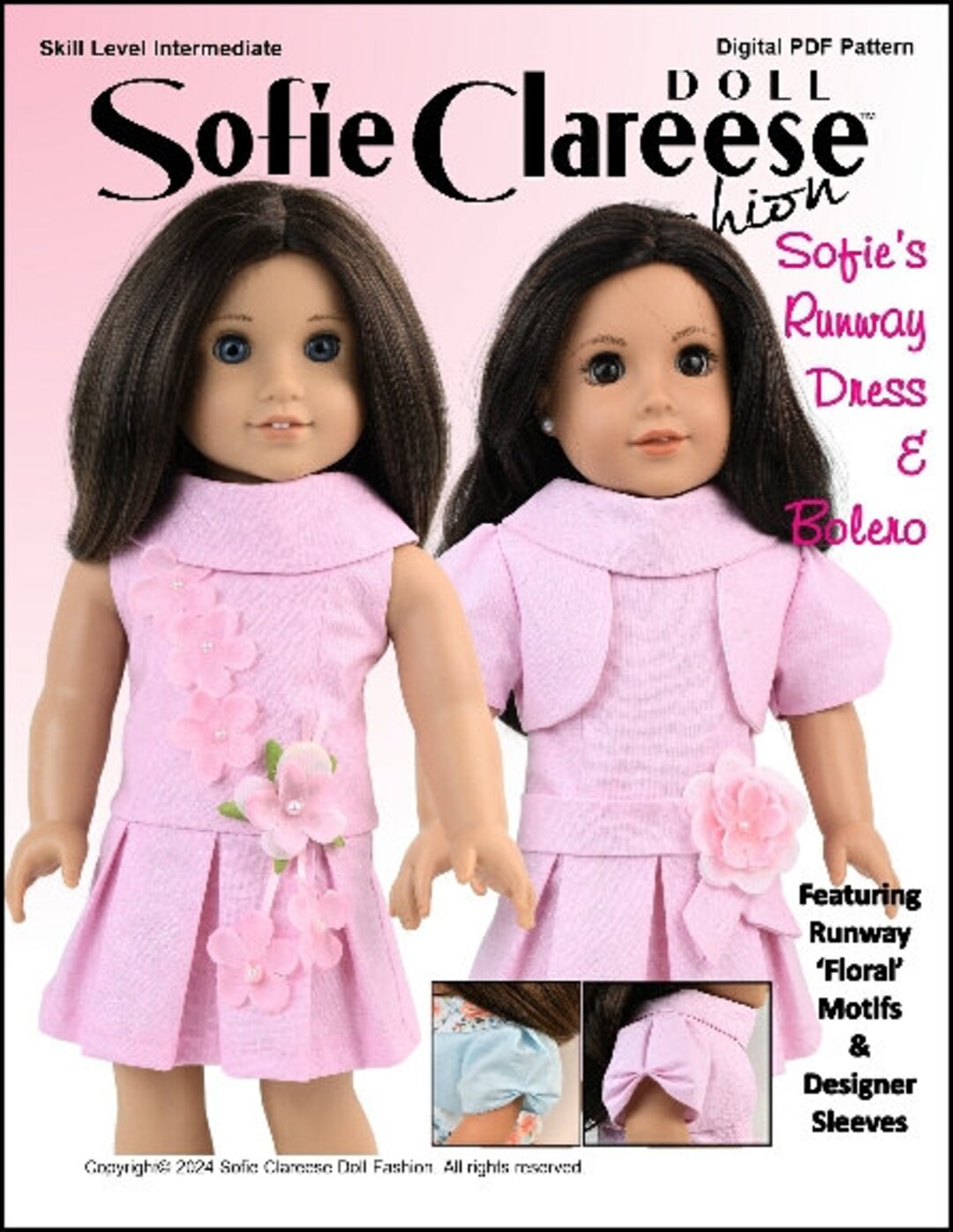 18 Inch Doll Clothes Pattern-runway Dress & Bolero Digital PDF by Sofie ...