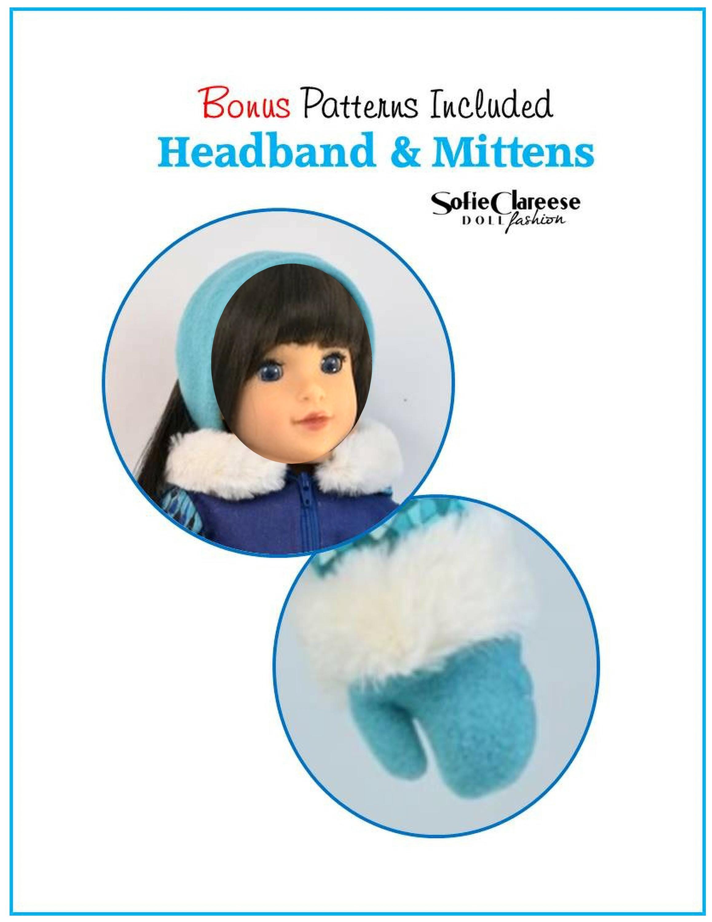 18 Inch Doll Ski Outfit Jacket Pants Bonus Mittens Hat Sewing Pattern ...