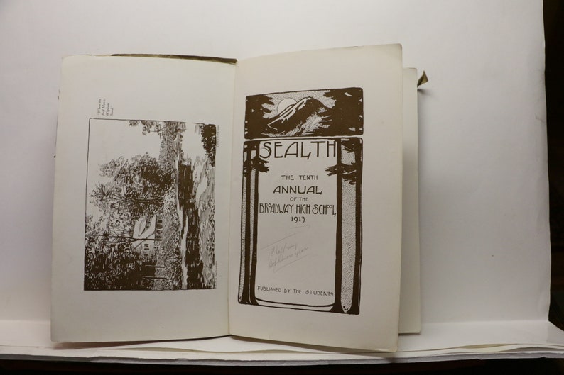 SEALTH the Tenth Annual of the Broadway High School 1913 Year Book - Etsy