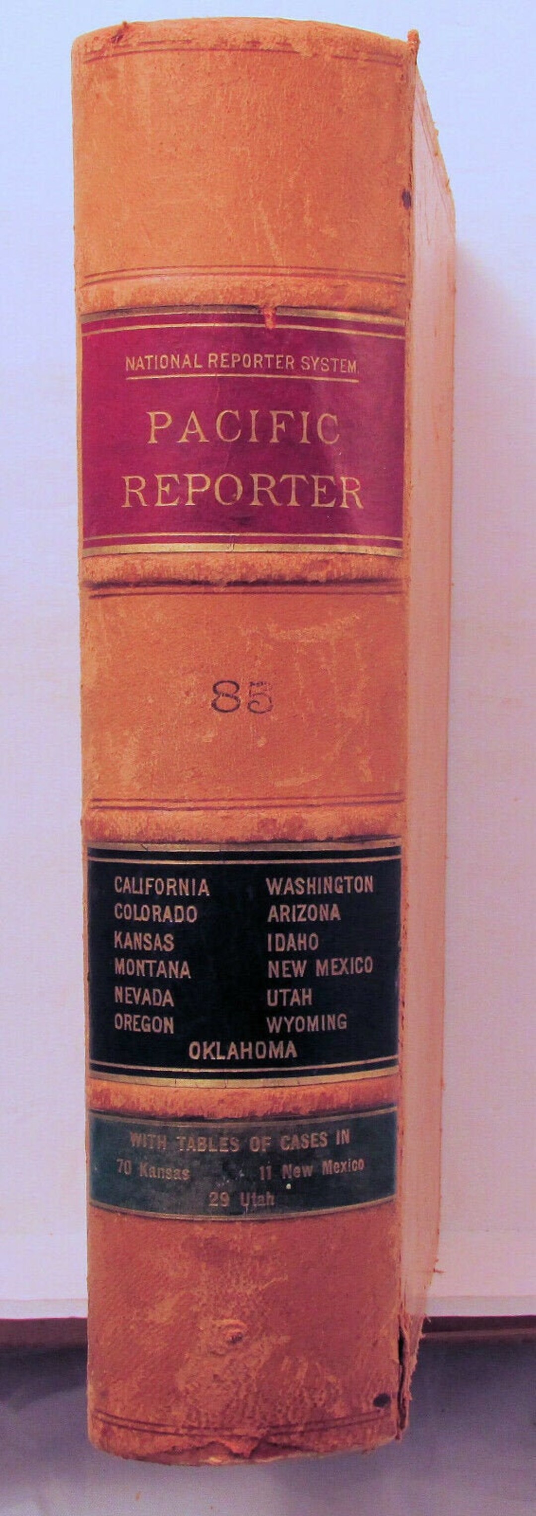 1906 PACIFIC Reporter VOL. 85 Government Law Courts United States ...