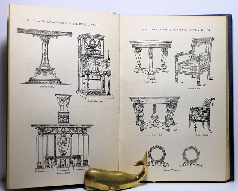 1917 How to Know Period Styles in FURNITURE by W. L. Kimerly antiques ...