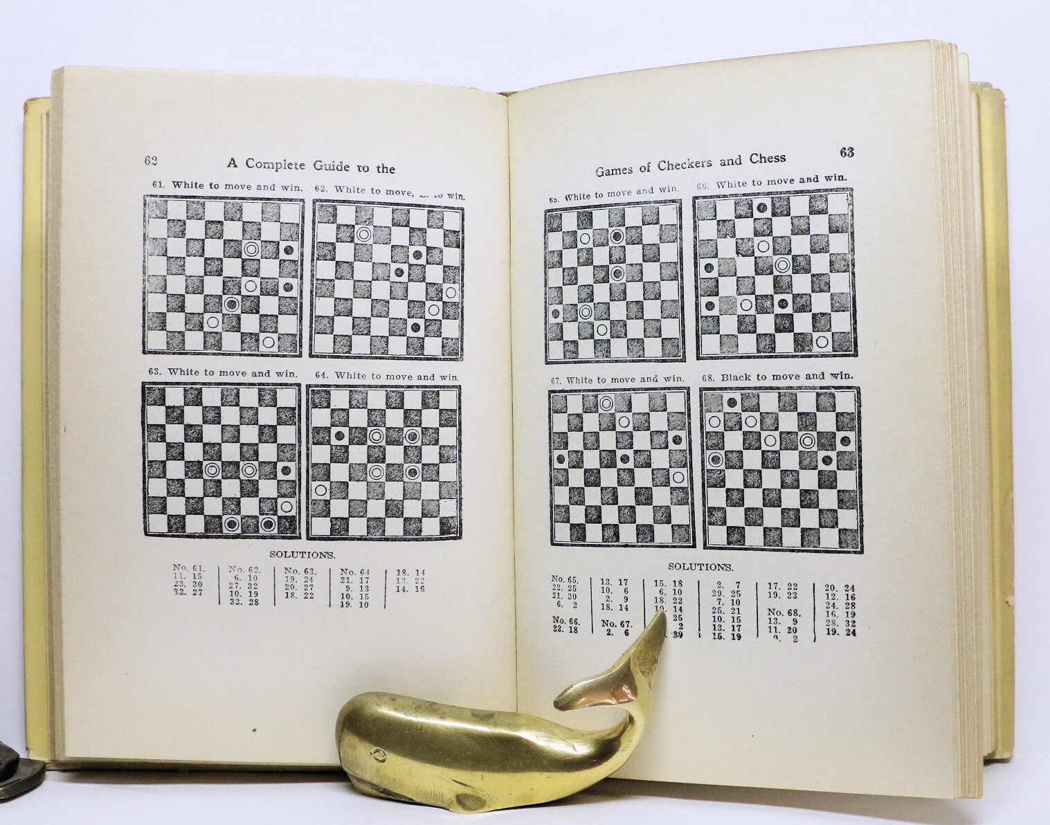 A Complete Guide to the Games of Checkers and Chess 1916 - Etsy