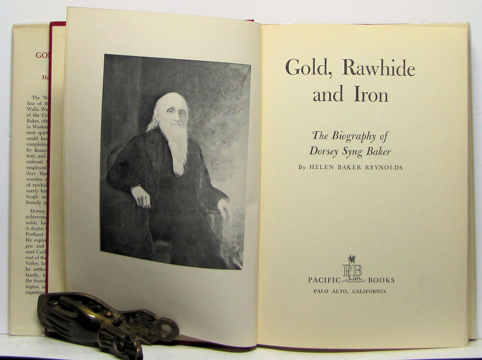 Gold, Rawhide and Iron the Biography of Dorsey Syng Baker - Etsy